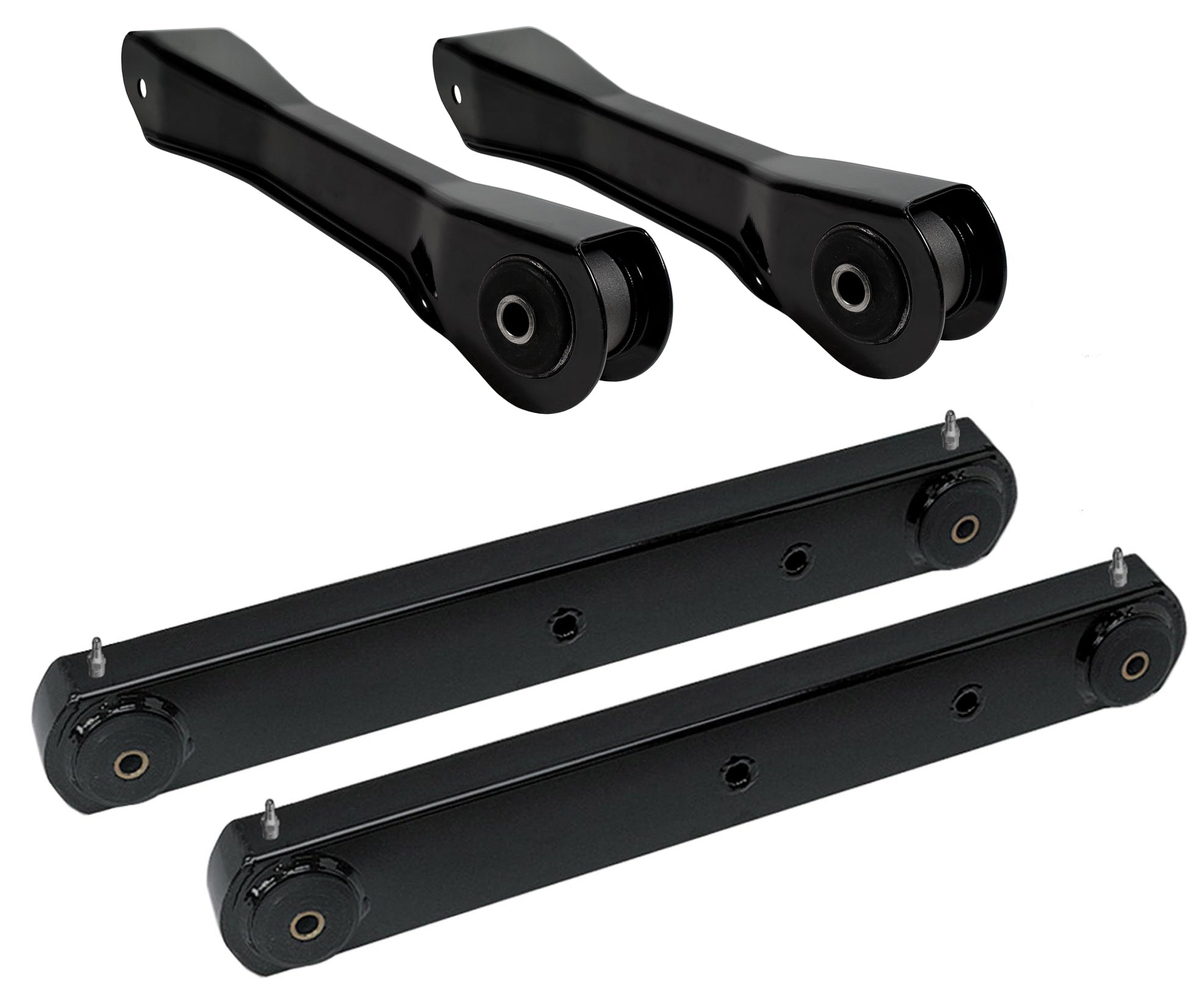 UPPER & LOWER REAR TRAILING ARM SET,BOXED LOWERS,64-67 CHEVELLE ...