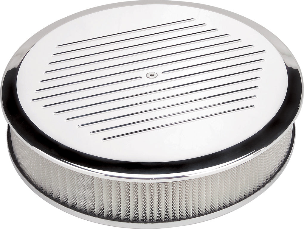 AIR CLEANER,LARGE ROUND,BALL MILLED,POL – Southwest Speed