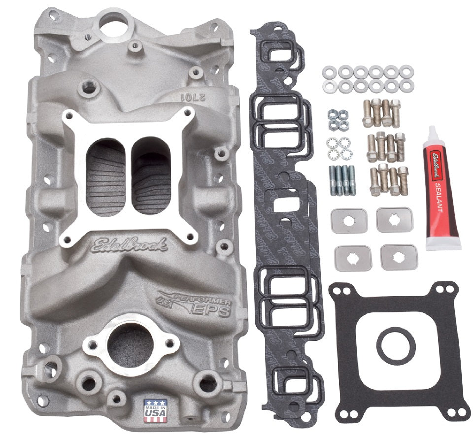 EDELBROCK MANIFOLD INSTALL KIT,2701 SBC PERFORMER EPS,GASKETS,BOLTS,ST ...