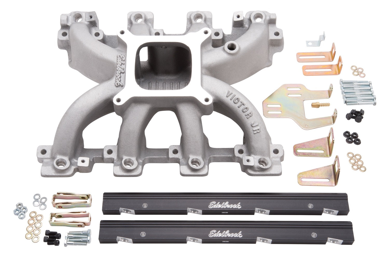 MANIFOLD, GM LS1, VICTOR JR, EFI W/FUEL RAIL, 4150 FLANGE – Southwest Speed