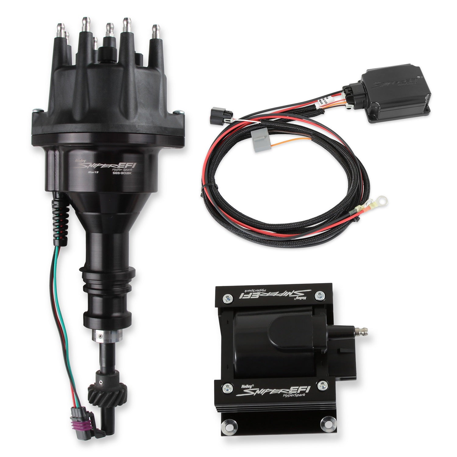 SNIPER 2 EFI HYPERSPARK IGNITION MASTER KIT,BOX,COIL,DISTRIBUTOR,BLACK ...