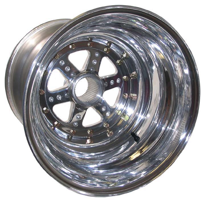ALUMINUM WHEEL,POLISH,42 SPLINE,15x16",7",BC – Southwest Speed
