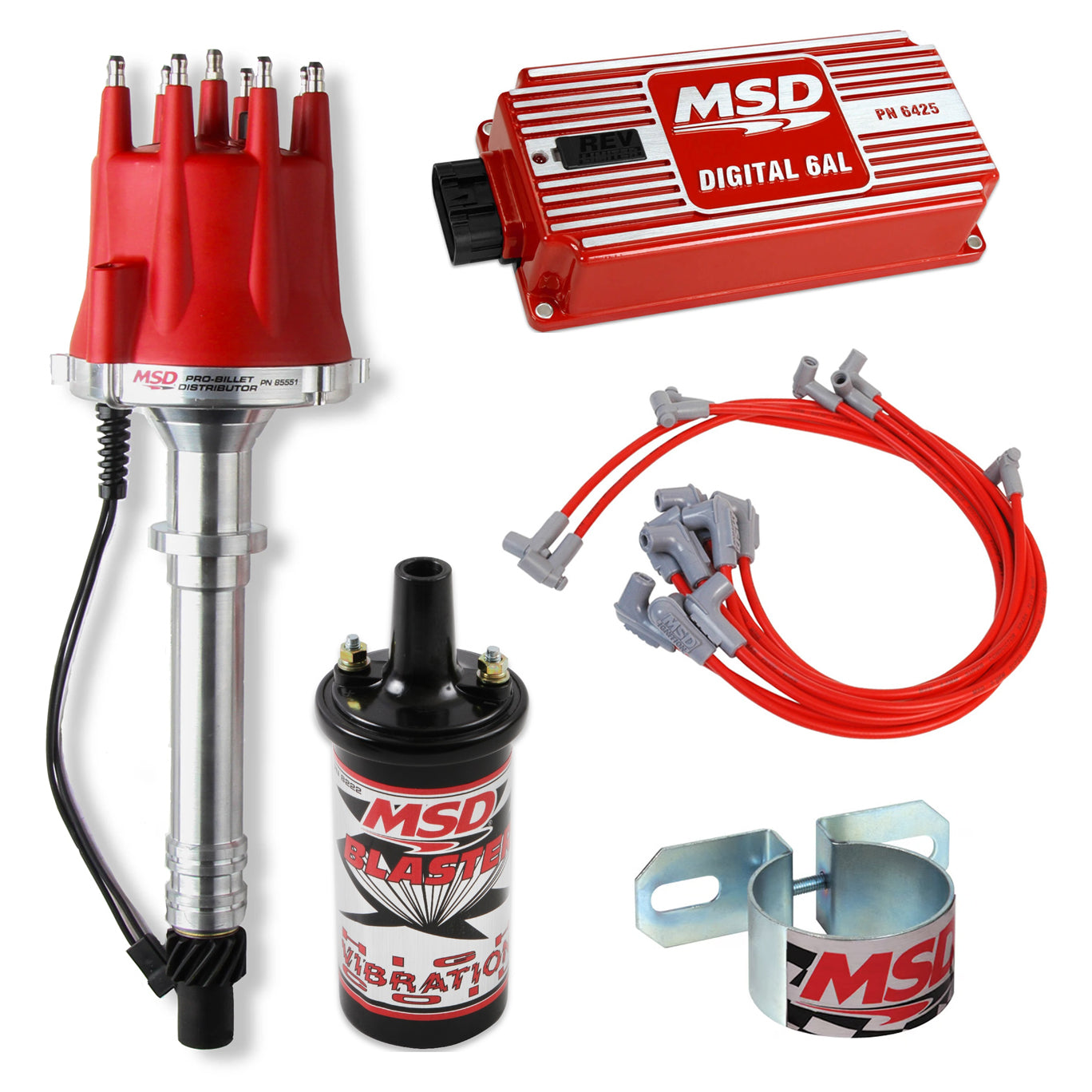 MSD IGNITION BOX,DISTRIBUTOR,WIRE,COIL SET,PRO BILLET,DIGITAL 6AL ...