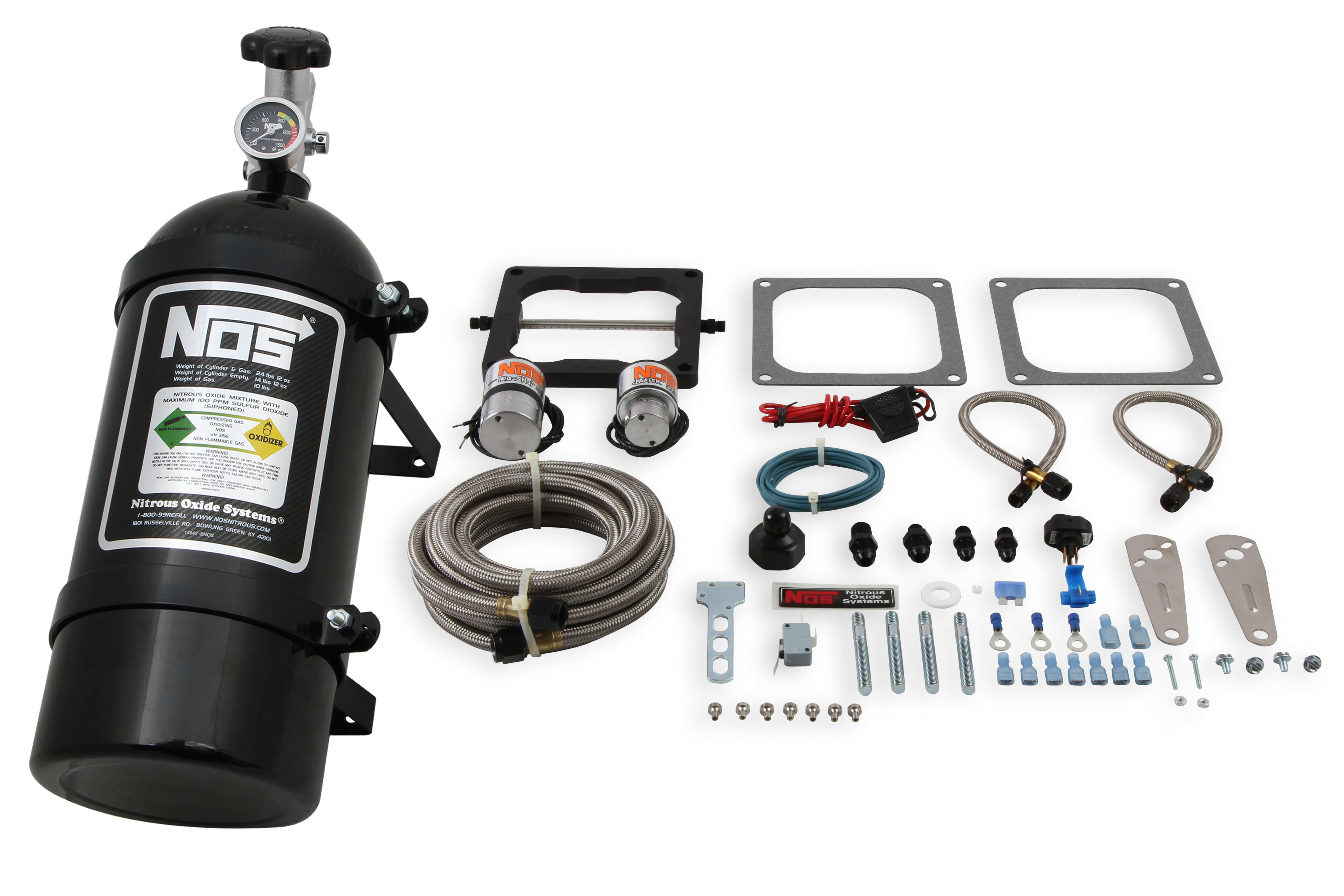 N2O KIT,190-300HP,BIG SHOT,10LB BLACK,4150 – Southwest Speed