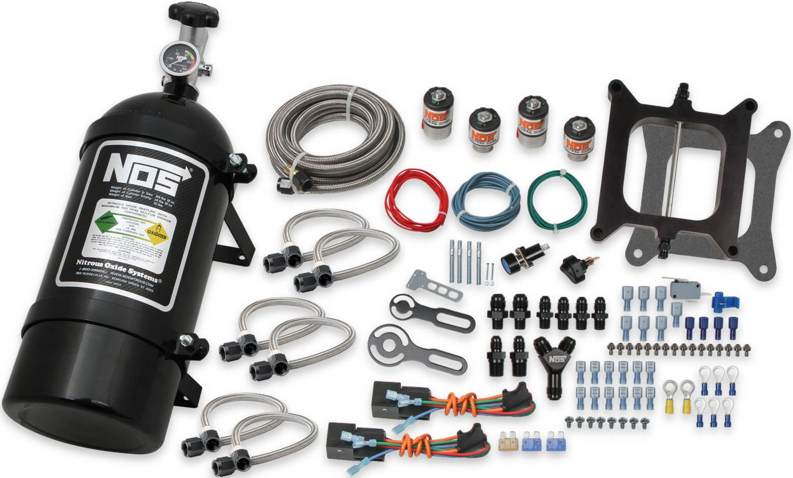 N2O KIT,200-500HP,PRO 2STAGE,10LB BLACK,4150 – Southwest Speed