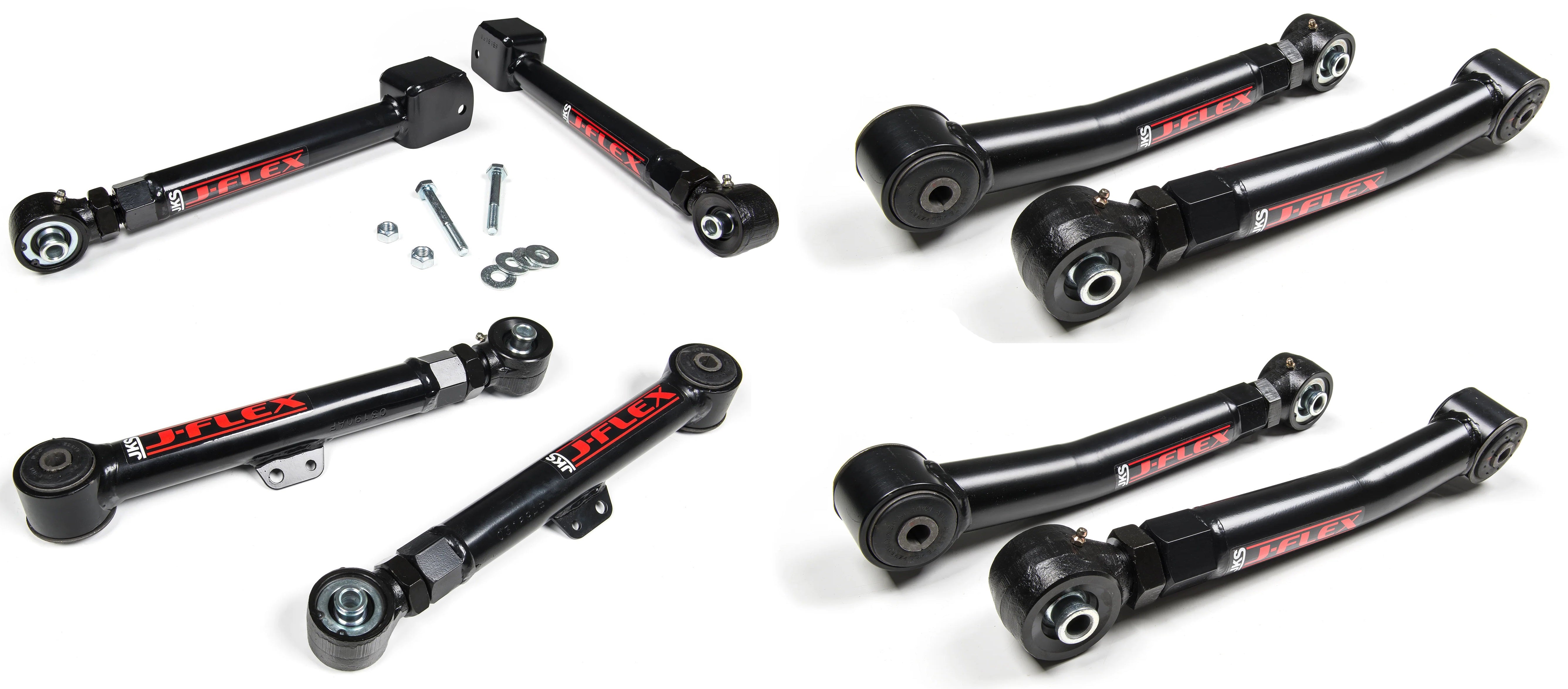 JKS 1997-2006 JEEP WRANGLER TJ,ADJUSTABLE CONTROL ARM SET,UPPER & LOWE ...